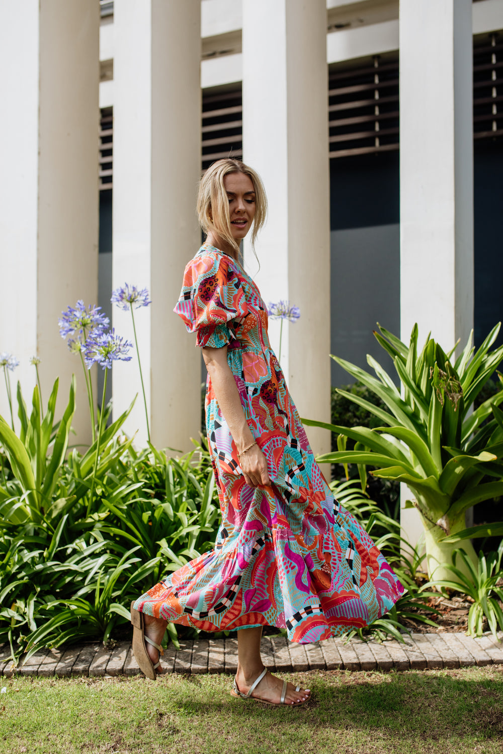Giulia Wrap Dress | Leopard Oasis